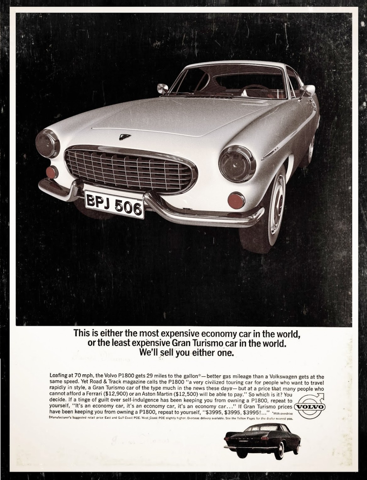 Old advertisement posters | Volvo 1800S 1967 #23424